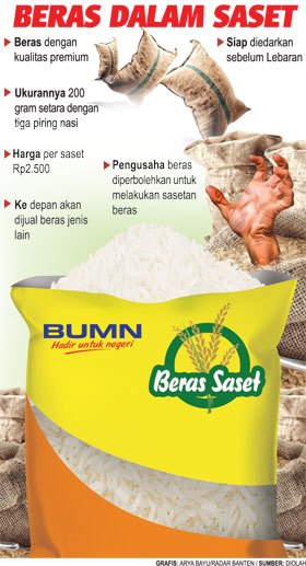 Beras Kemasan Sachet Hadir Agustus – batampos.co.id